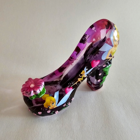 Disney | Other | Disney Tinkerbell Collectible Glass Shoe Shoes Are A ...